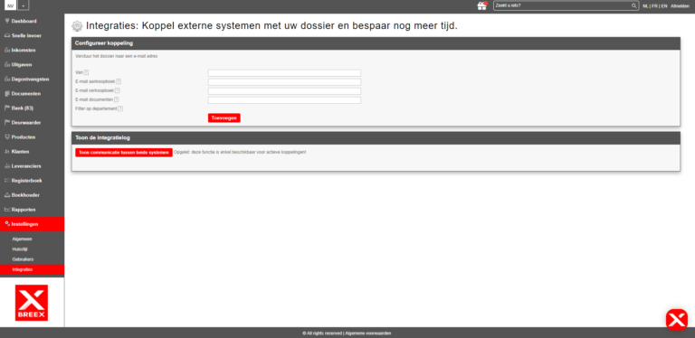 Koppelen met sbbslim - BREEX